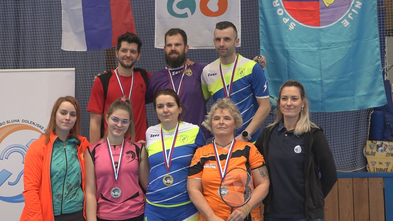 Debevec in Radovanovič državna prvaka v badmintonu - SpletnaTV